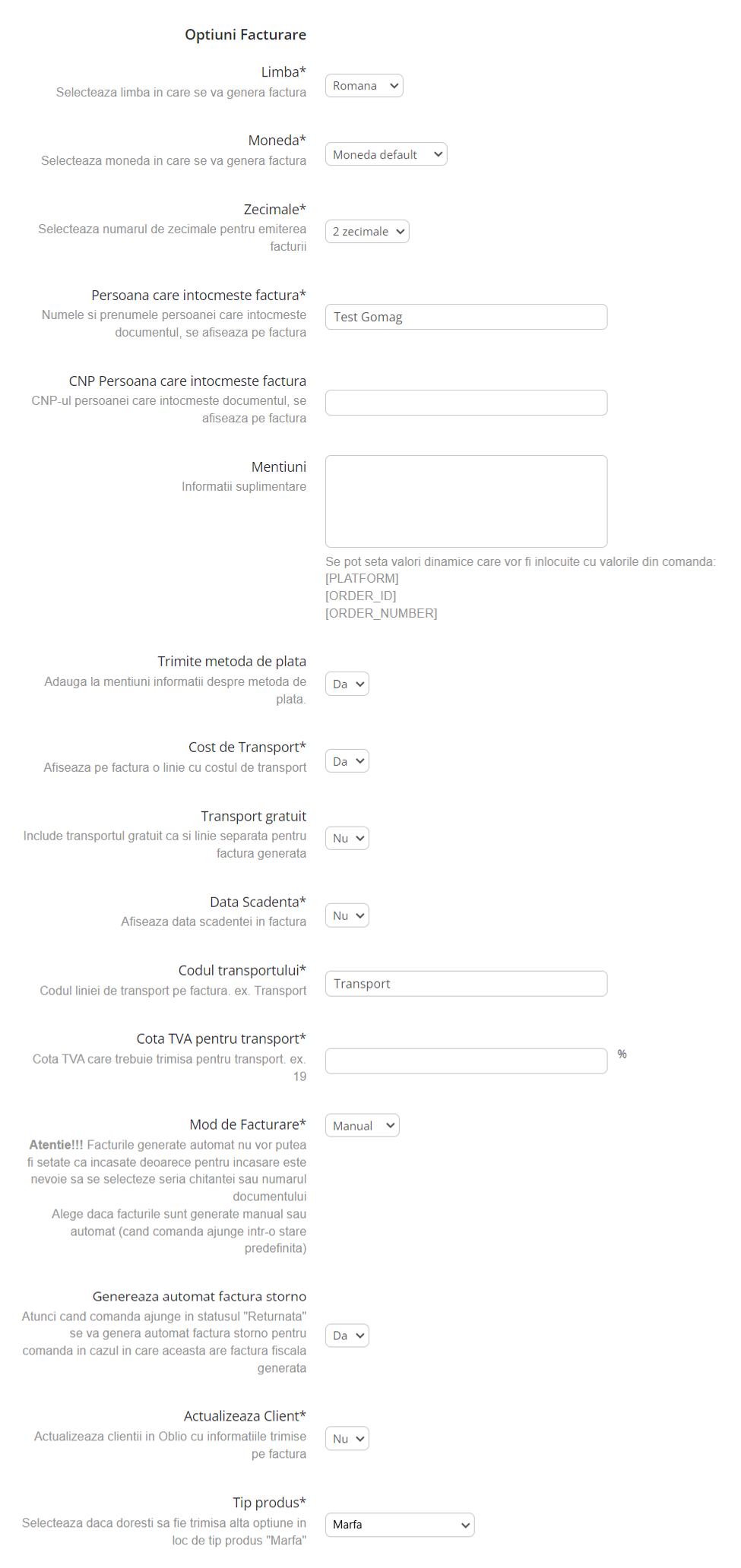 Oblio – Gomag Suport