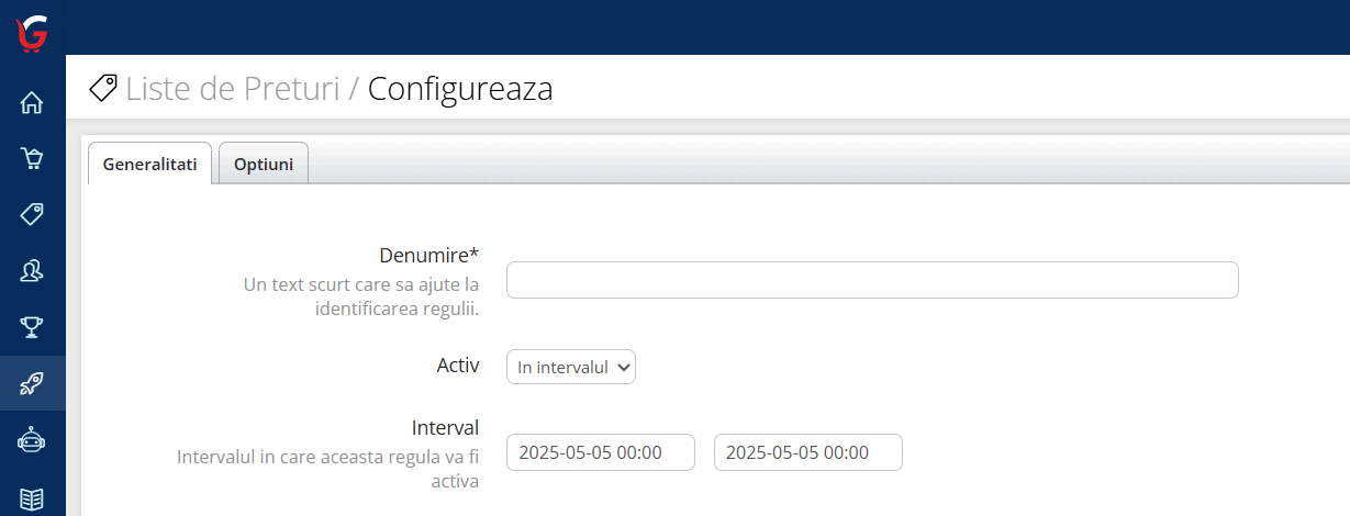 Lista de Preturi – Gomag Suport