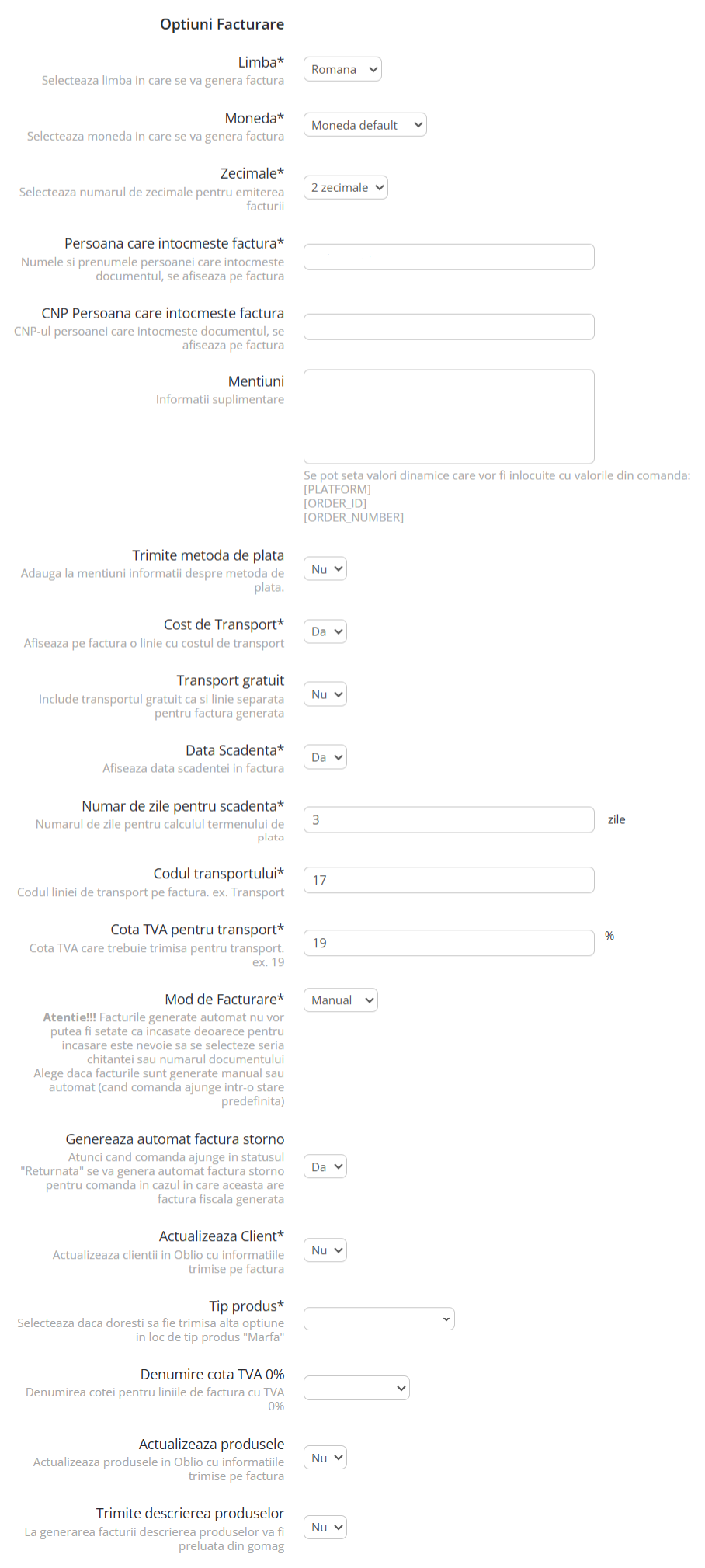 Oblio – Gomag Suport